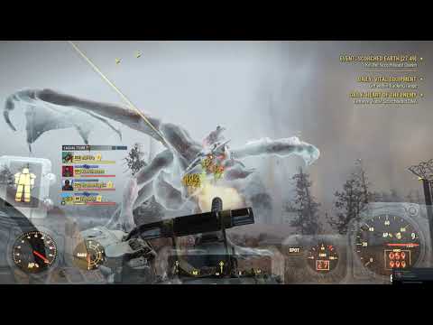 Fallout 76 - Frozen Scorch Beast Queen - YouTube