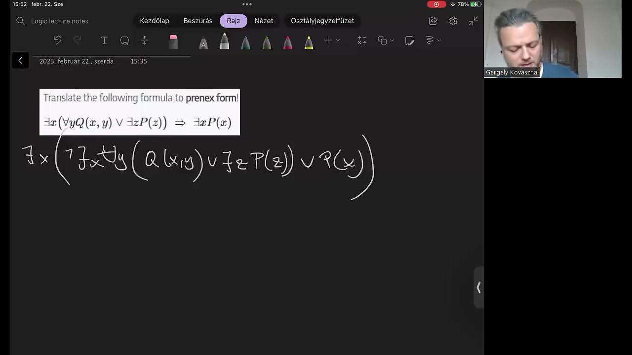 Module 12 - Prenex normal form - Example 2 - YouTube