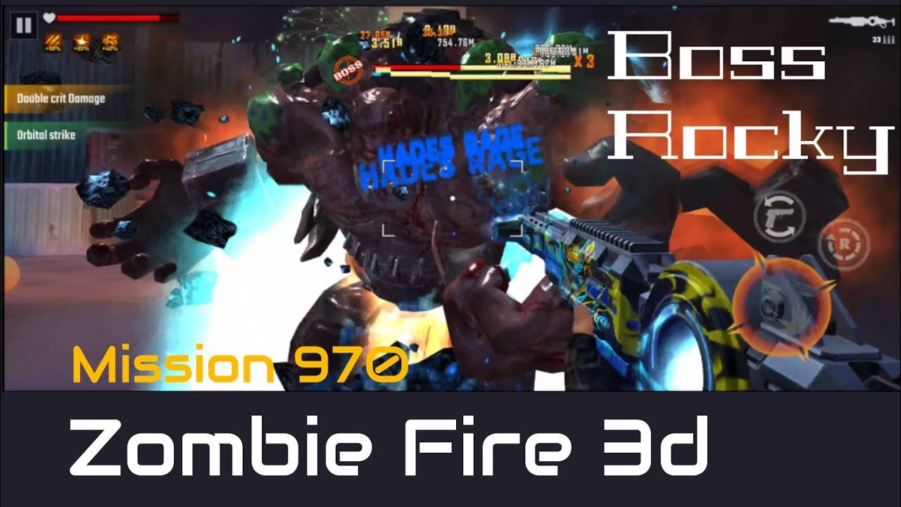 Dead Target - Zombie Fire 3D (Boss Rocky mission 970) - YouTube