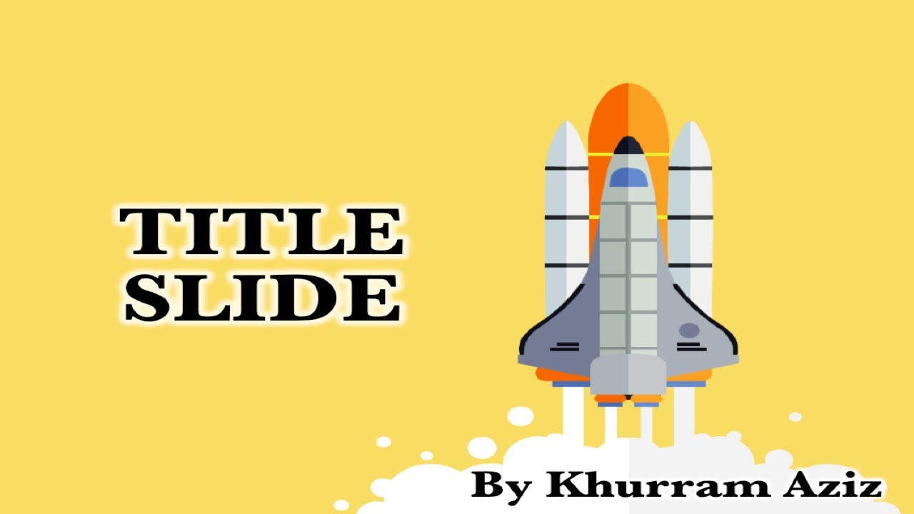 How to Design A Title Slide - YouTube