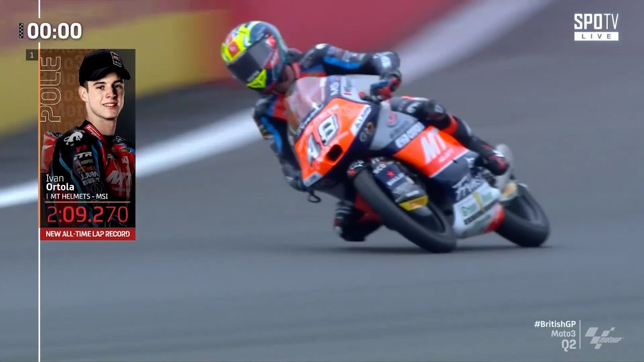 [MotoGP™] British GP - Moto3 Pole Position & Interview - YouTube