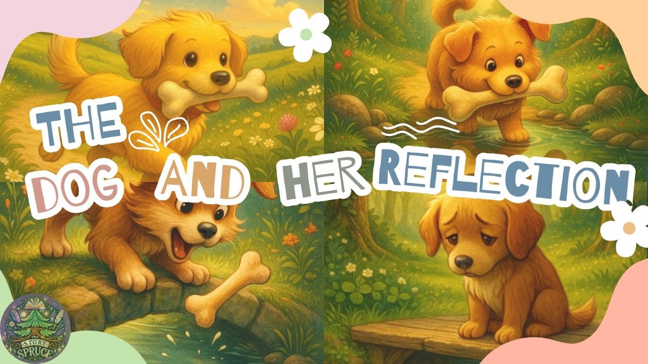 The Dog and Her Reflection | Aesop's Fables for Kids | The Story Spruce ...