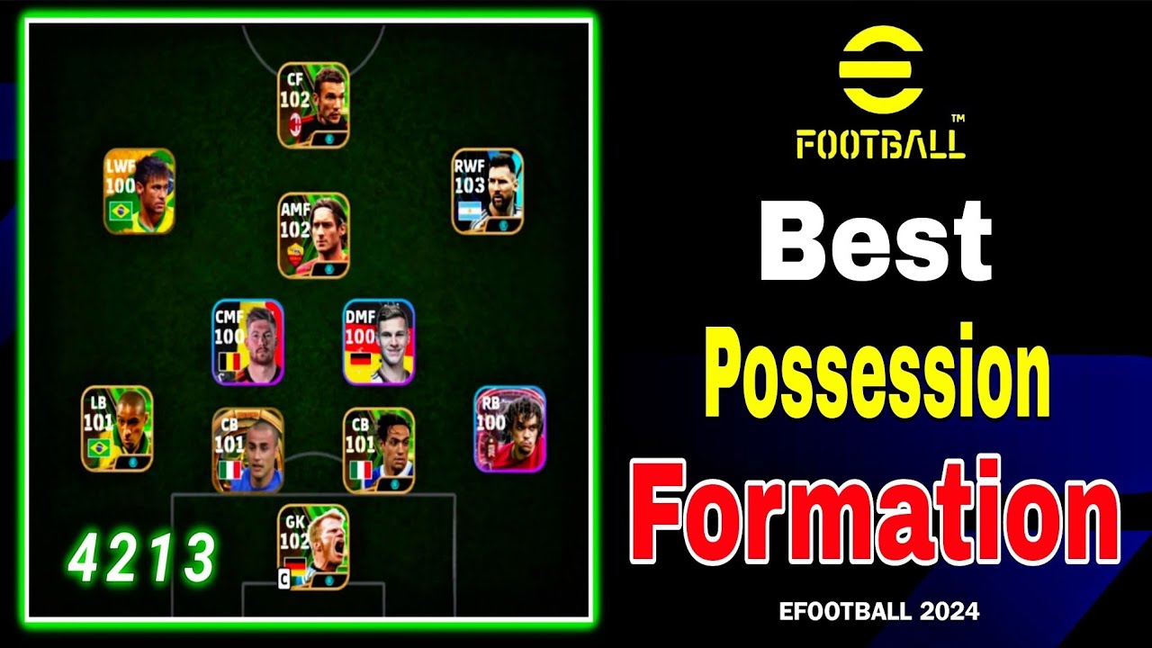 Best Possession Formation Pes 2024 | Possession Formation efootball ...