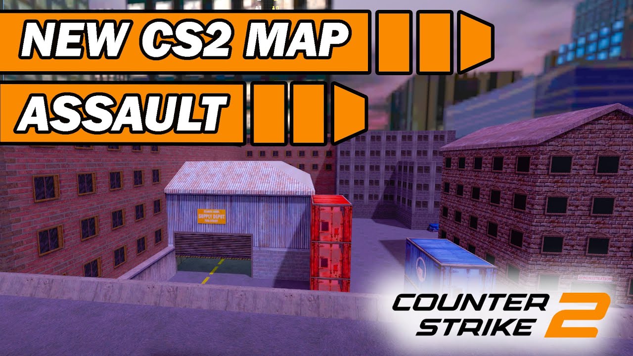 Counter Strike 2 New Map Assault 1.6 Mod - Playing in the new map ...