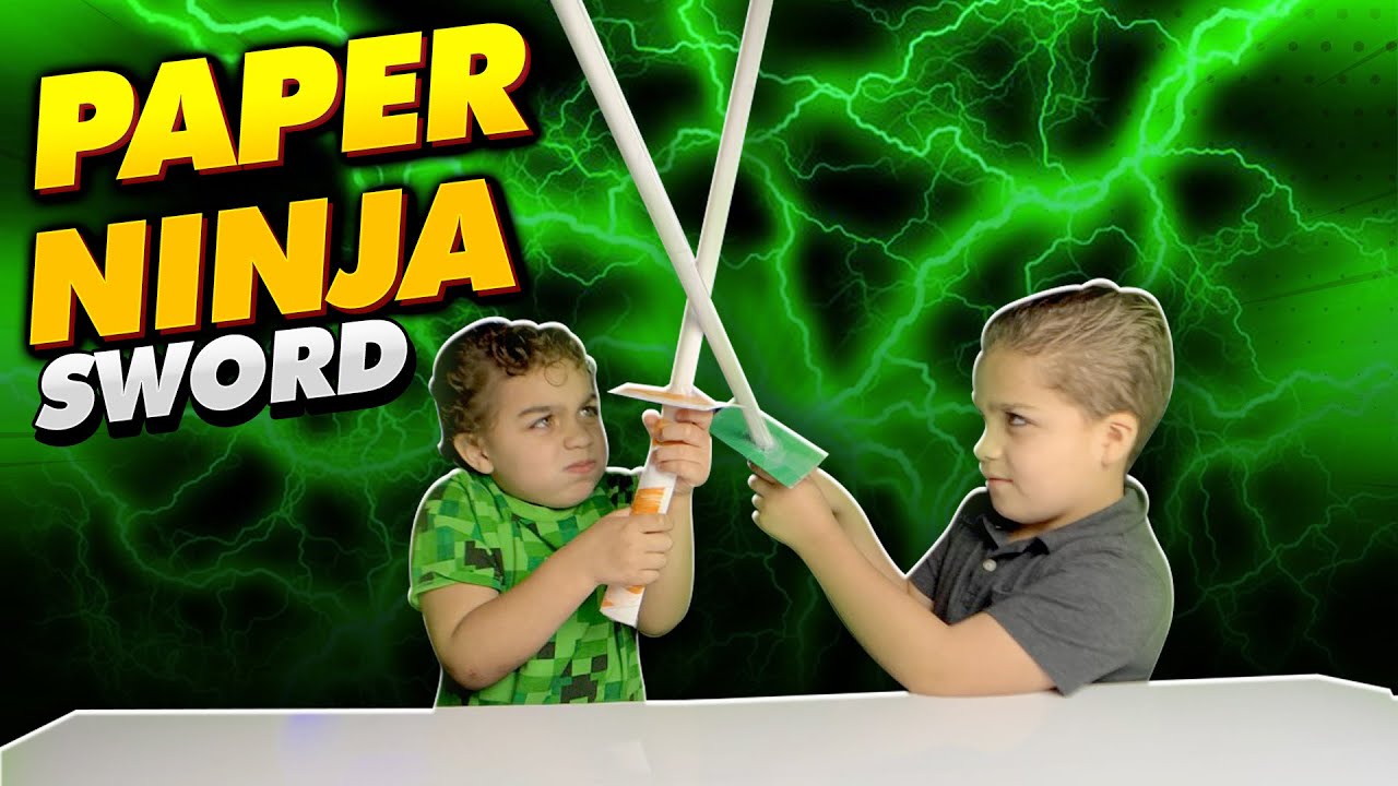 How to Make a Paper Sword | Easy Origami Tutorial | DIY Homemade Ninja Sword - YouTube