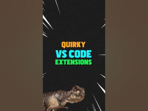 Quirky VS code Extension #vscode #html #css3 #programming #coder #webdevelopment #python - YouTube