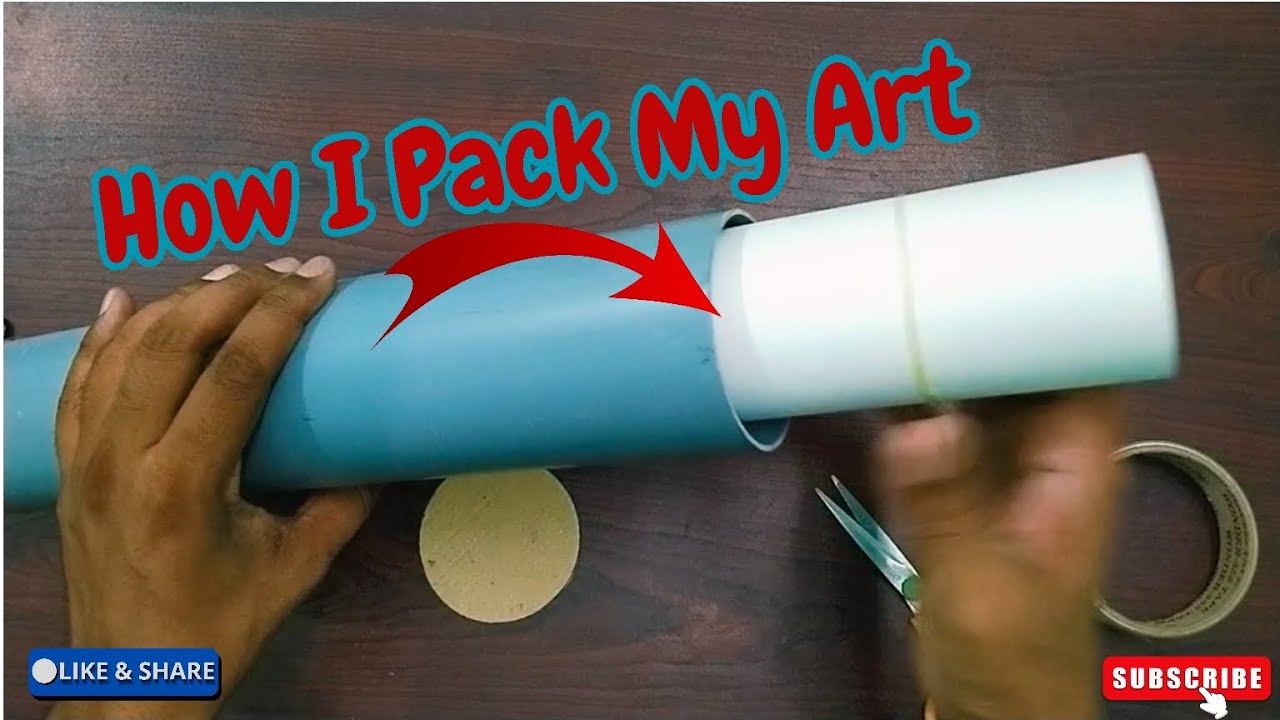 Best way to pack Artworks #art #packing #drawing - YouTube