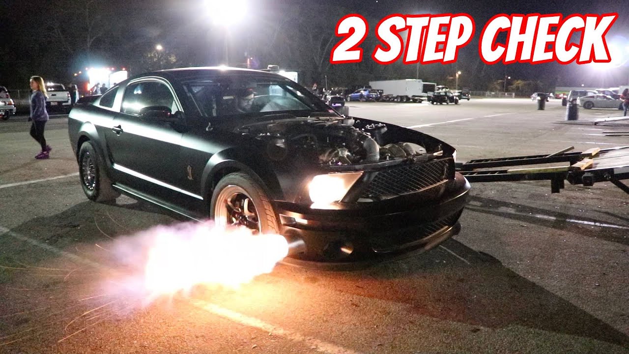 BIG Single Turbo Coyote GT500 First Time at the Track - YouTube