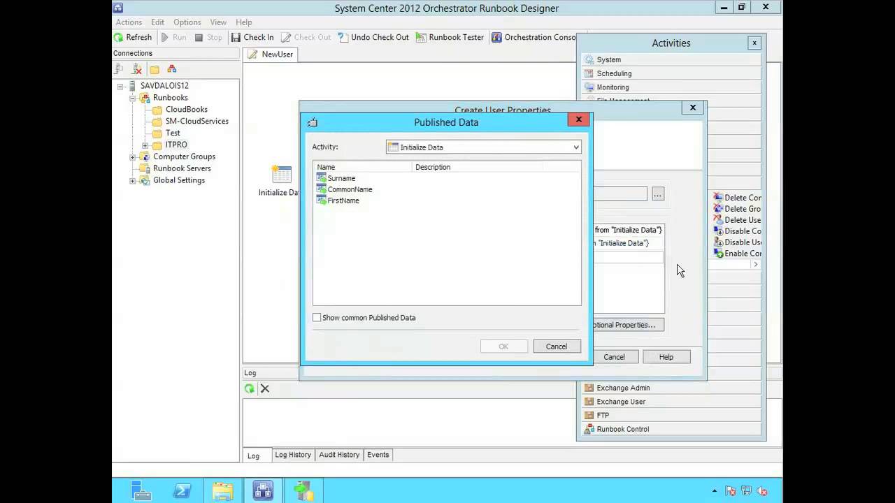 System Center 2012 Orchestrator Runbooks - YouTube