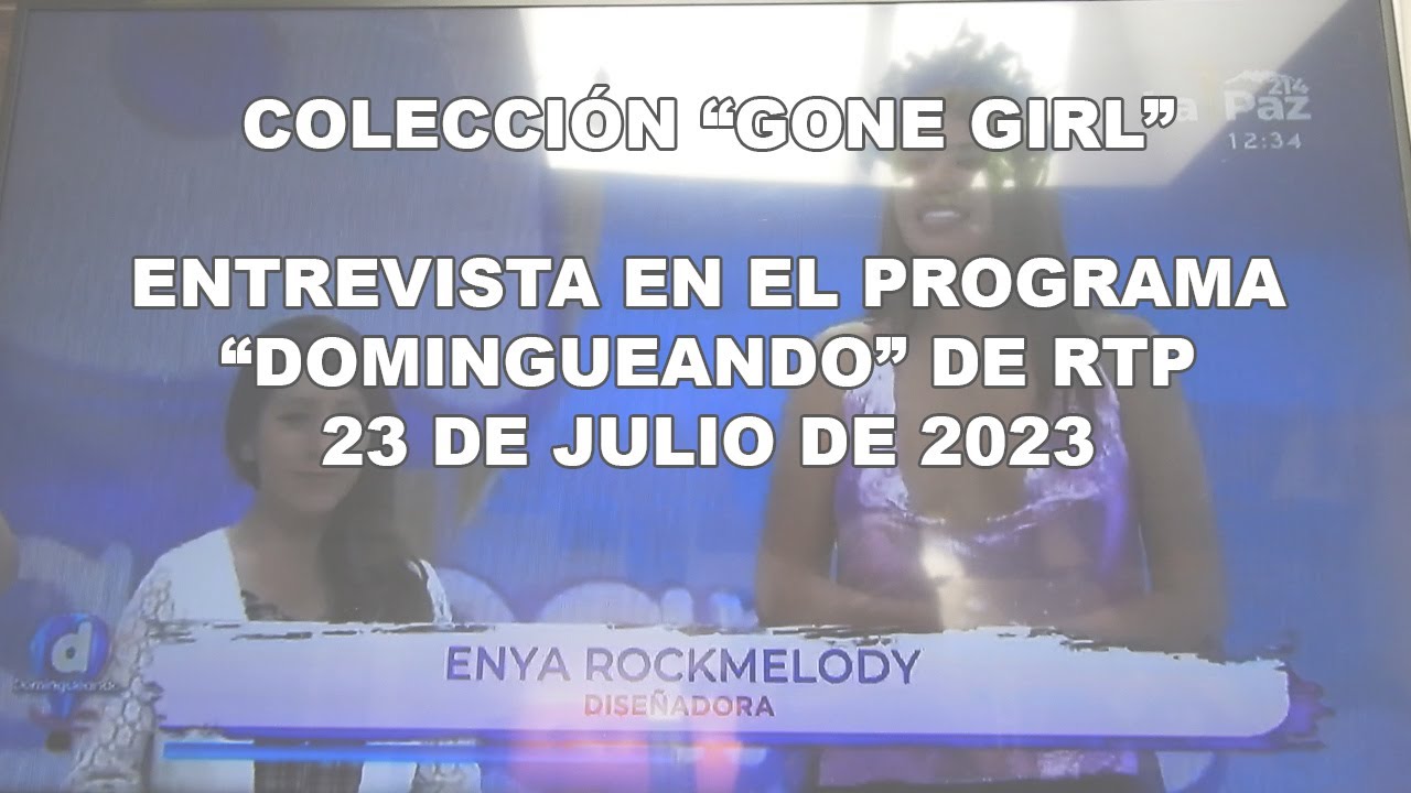 ENTREVISTA colección Gone Girl en DOMINGUEANDO de RTP - YouTube