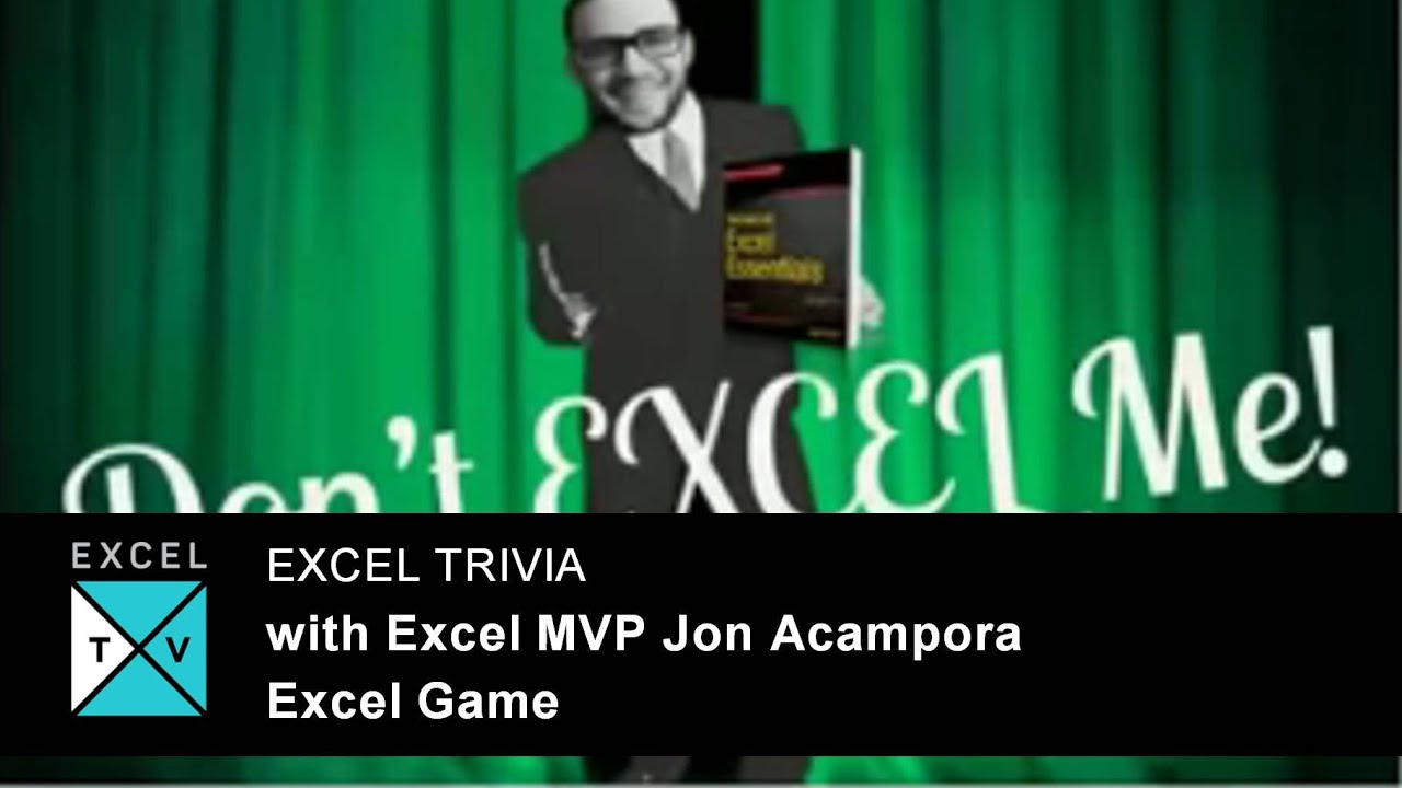 Excel Trivia - With Excel MVP Jon Acampora - YouTube