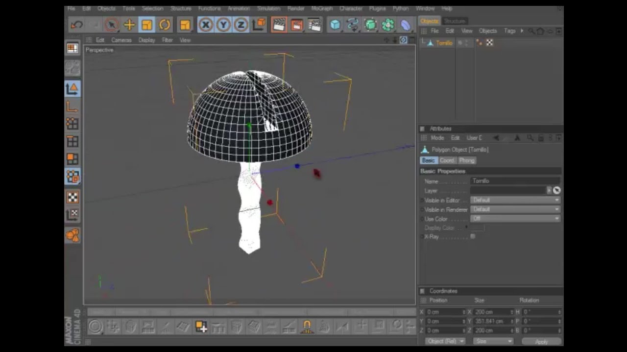 Modelado De Un Tornillo En C4D (Fácil) - YouTube