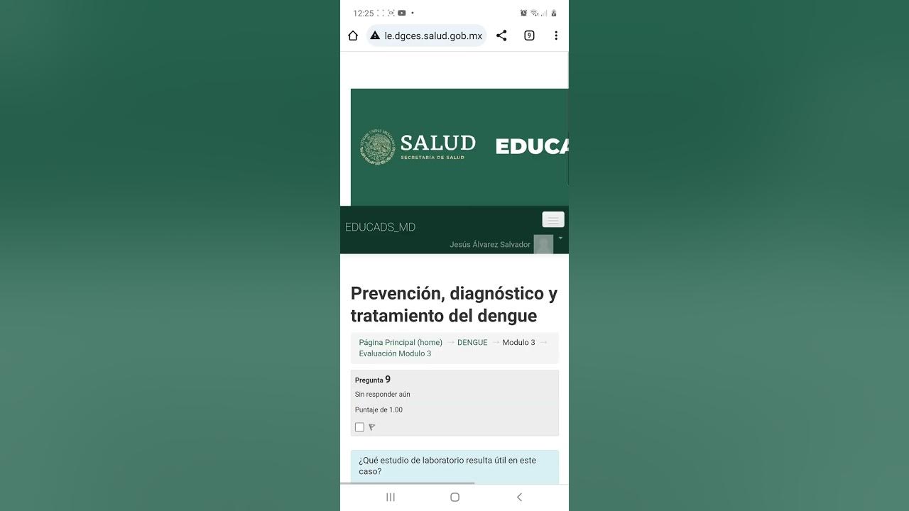 Prevención, diagnóstico y tratamiento del dengue, plataforma EDUCADS, 3ra evaluación - YouTube