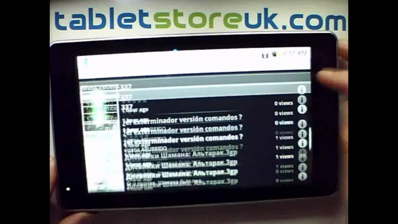 HD Android tablet, Superb Movie Playback, Multi-touch - YouTube