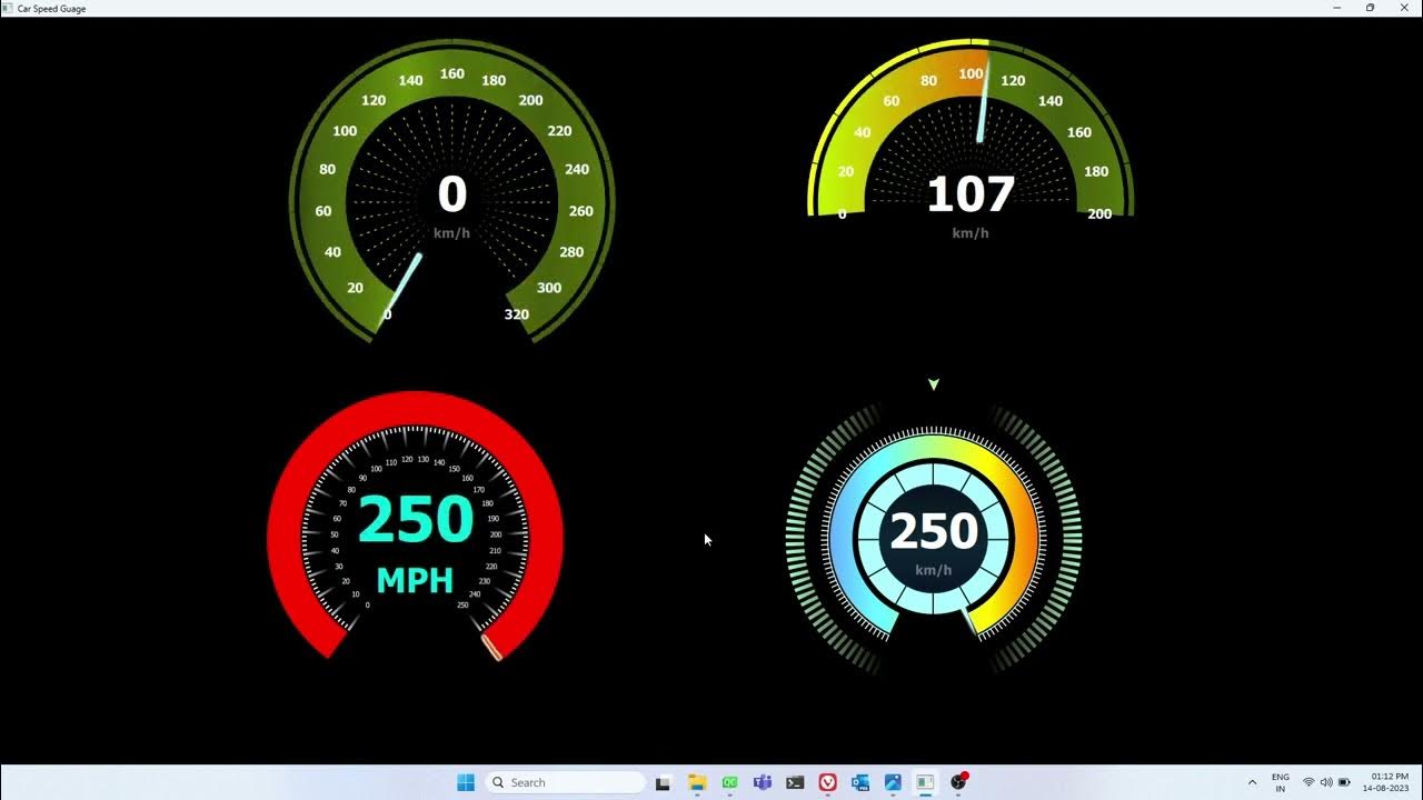 Car Gauge Ui With Qt Qml Youtube