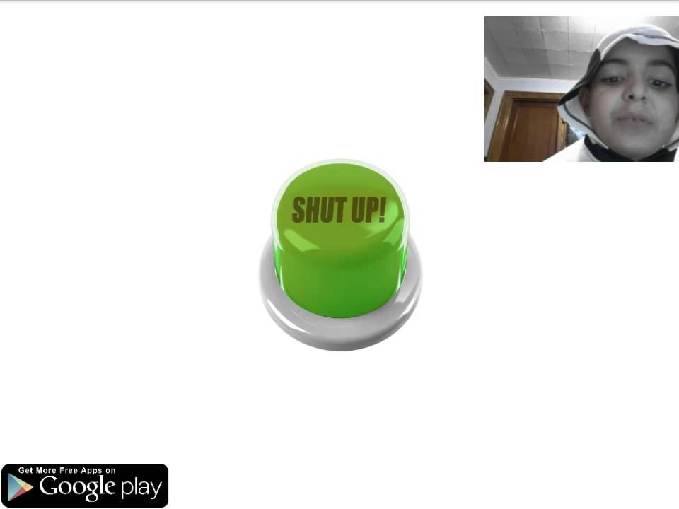 SHUT UP BUTTON APP REVEIW - YouTube