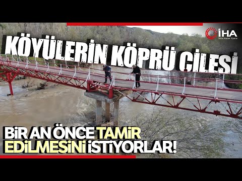 Hasar Gören Köprü Nedeniyle Yolları 10 Kilometre Uzadı