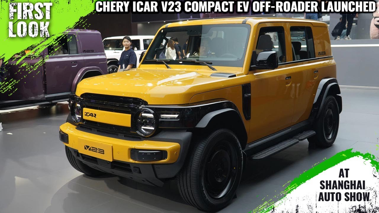 Chery iCar V23 Compact EV Off-roader Launched At Auto Shanghai 2025 - Full Interior Exterior ...