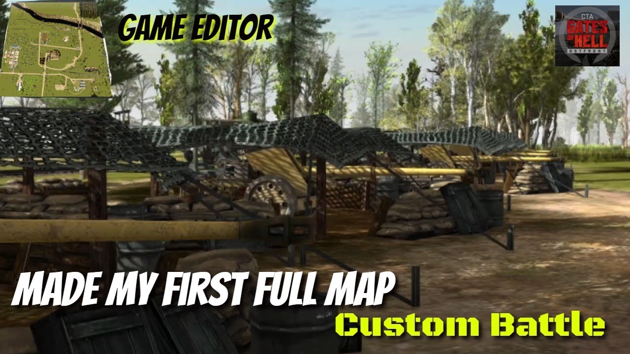 Call to arms, Gates of hell, First custom selfmade map. Game editor. # ...