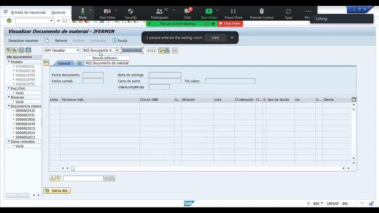 ERP SAP. Capacitación en vivo. 🔴Taller gratis. SAP MM. - YouTube