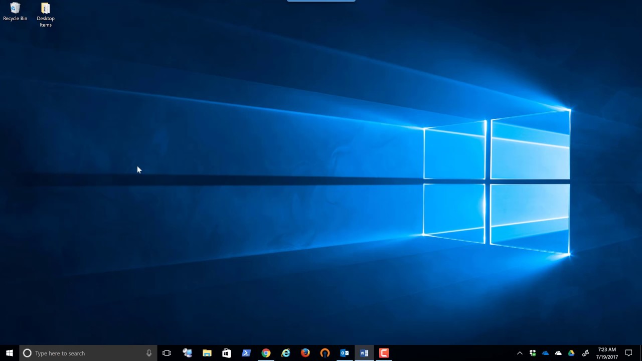 Opening Microsoft Word 2016 and Saving a Document - YouTube