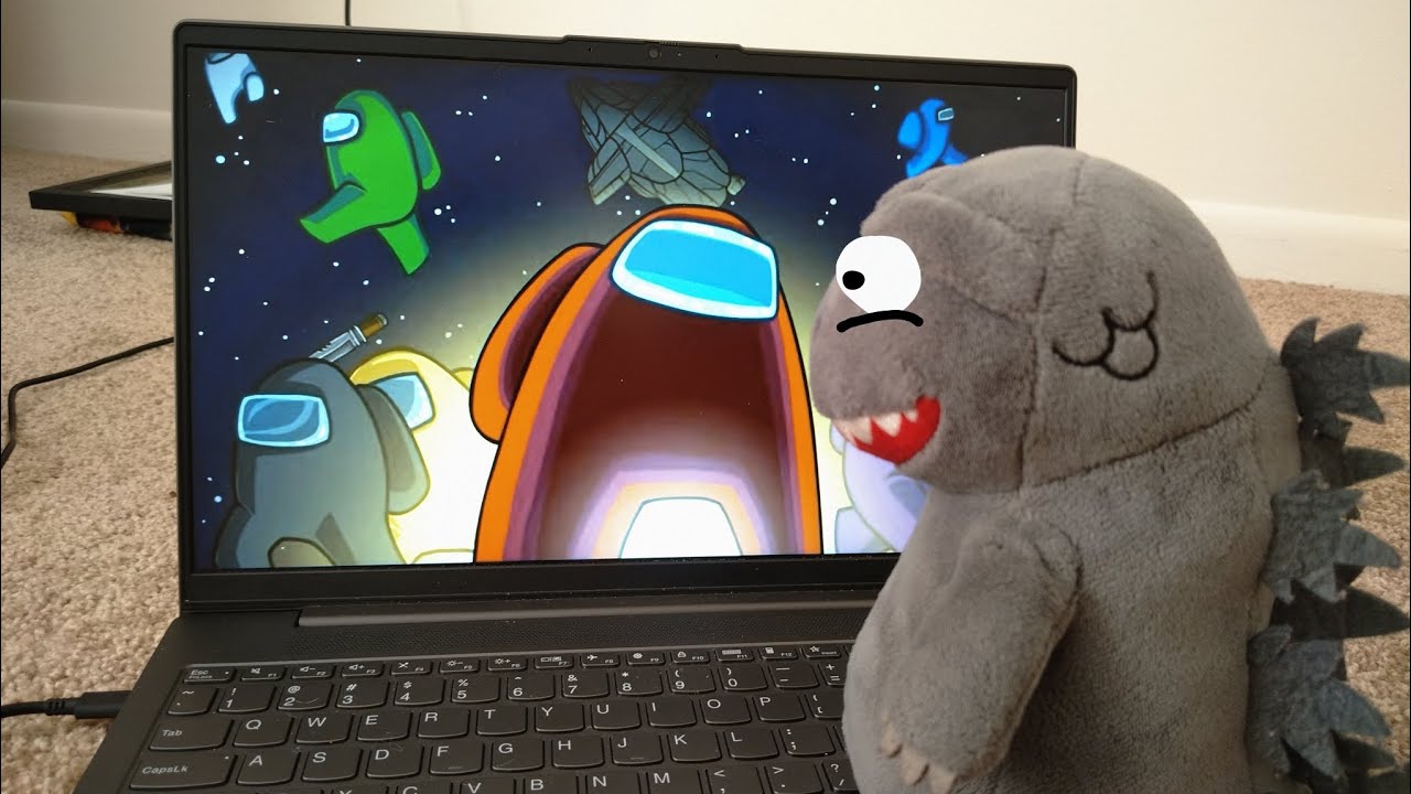 Godzilla plays AMONG US - YouTube