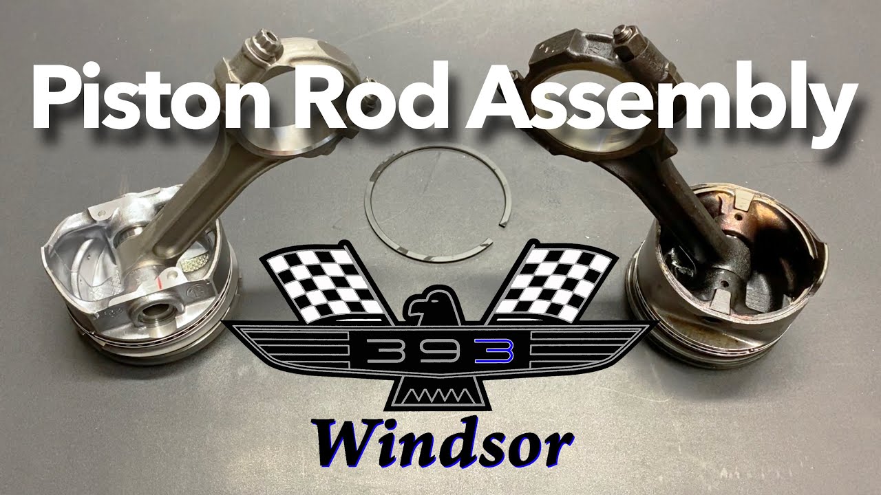 393 Windsor Build Part 5 OEM 351W Piston Rod Assembly Vs the 393W ...