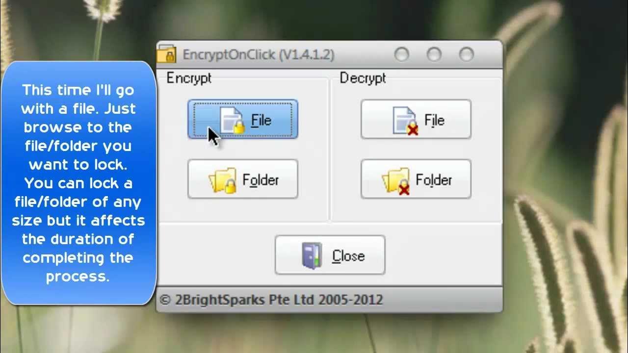 HowTo: Add a security password to your personal files / folders using ...