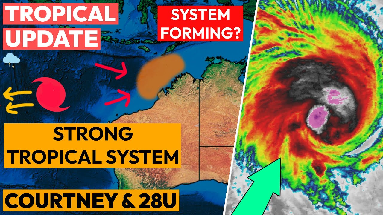 Strong Cyclone Courtney Tracking West... New Area Developing North-West ...
