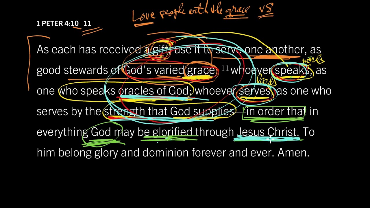 Do Your Gifts Glorify You or God? 1 Peter 4:11 - 1 Peter 4:11 - Bible ...