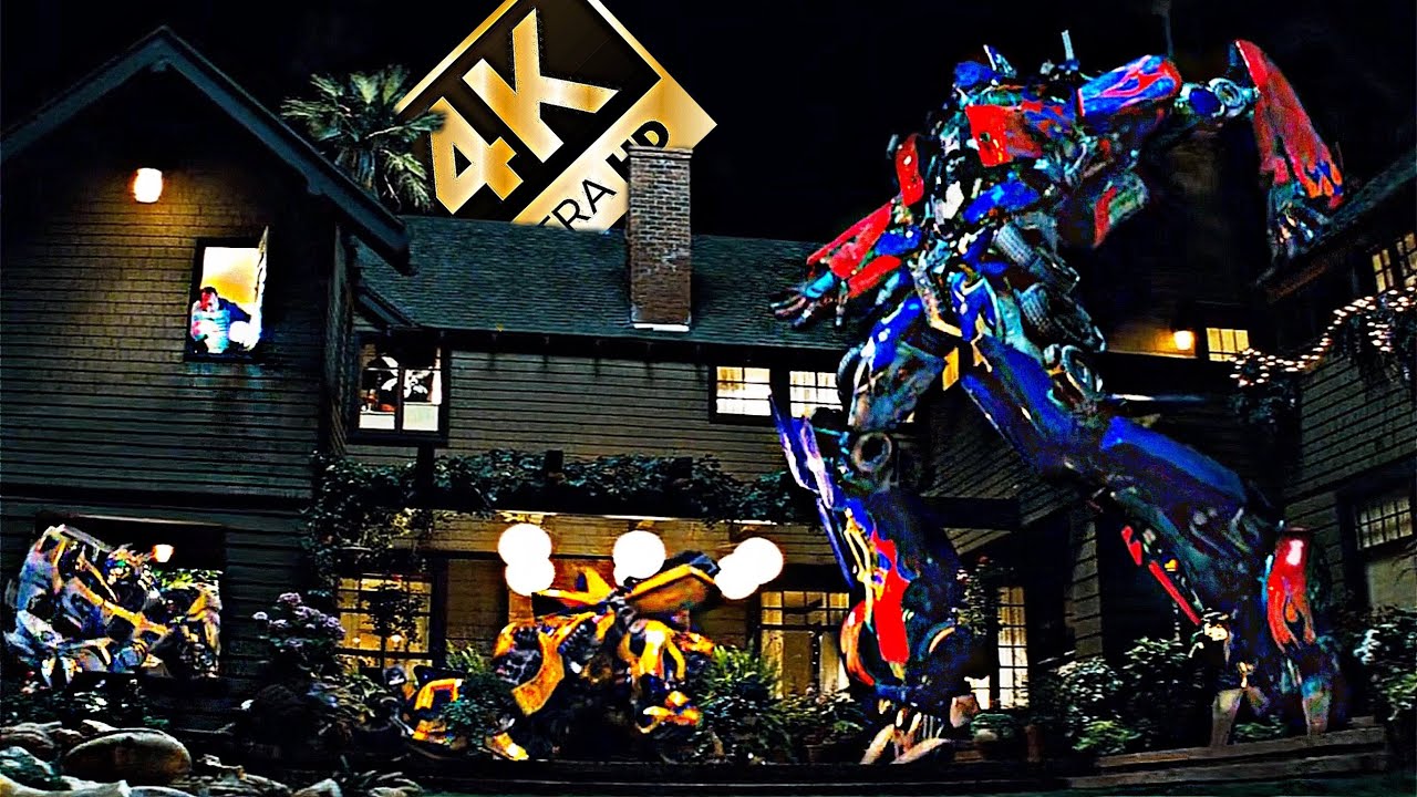 TRANSFORMERS 2007 | Autobots at Sam’s house | full HD 4K - YouTube