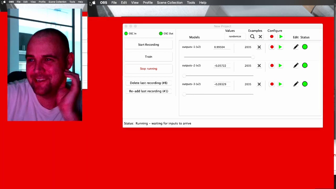 Wekinator for Responsive Visual Projections Part 4 Demo - YouTube