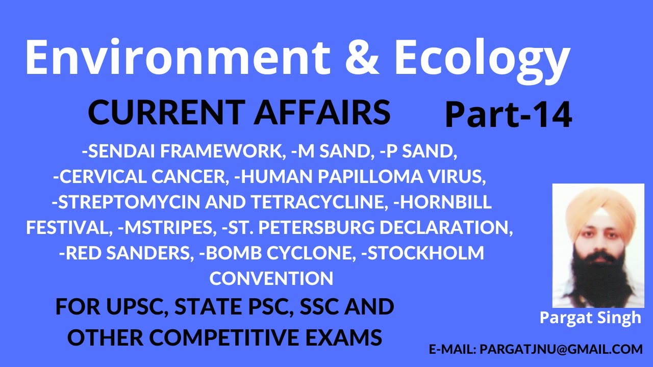 Current Affairs (Environment) Part-14 | Environment & Ecology for UPSC ...