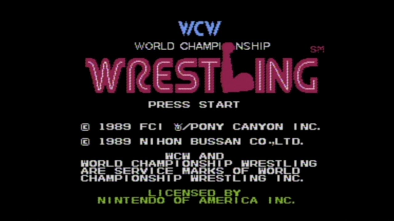 WCW World Championship Wrestling - Nintendo Entertainment System Intro ...