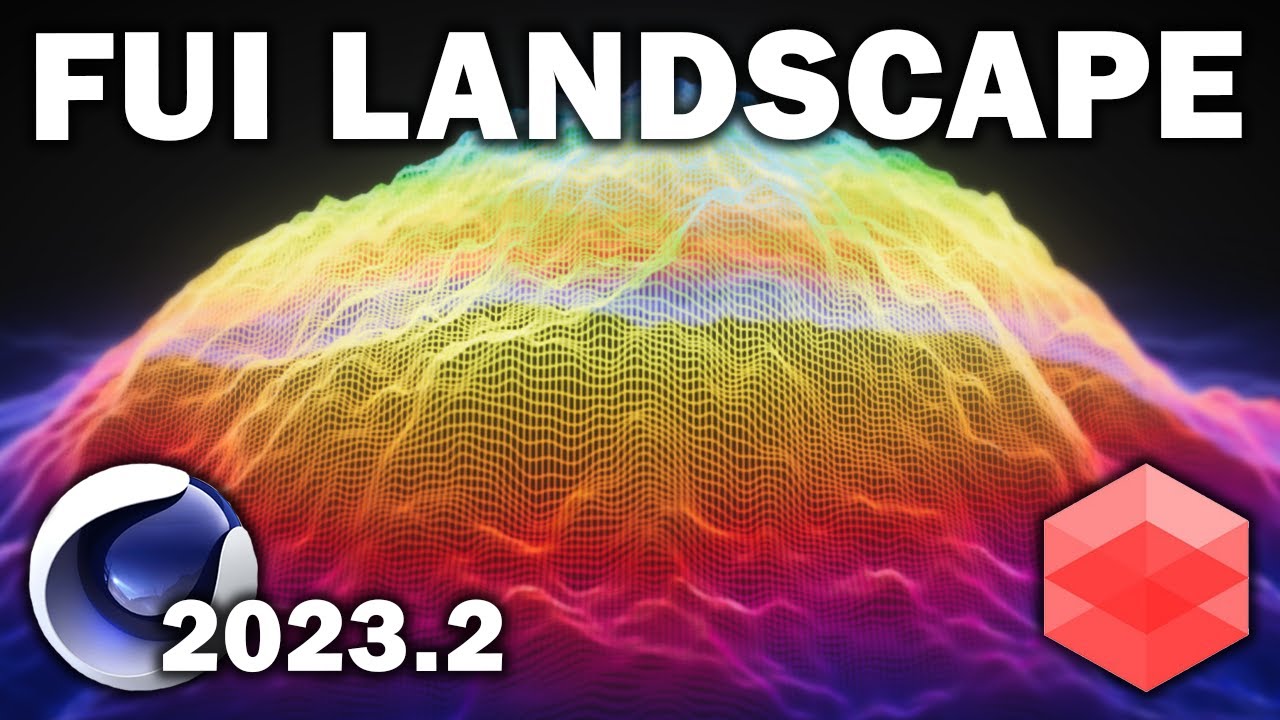 Cinema 4d 2023.2: FUI Landscape Tutorial (Futuristic User Interface ...