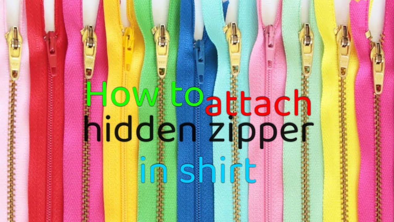 How to attach hidden zipper || Eamin Hossain technologist || - YouTube