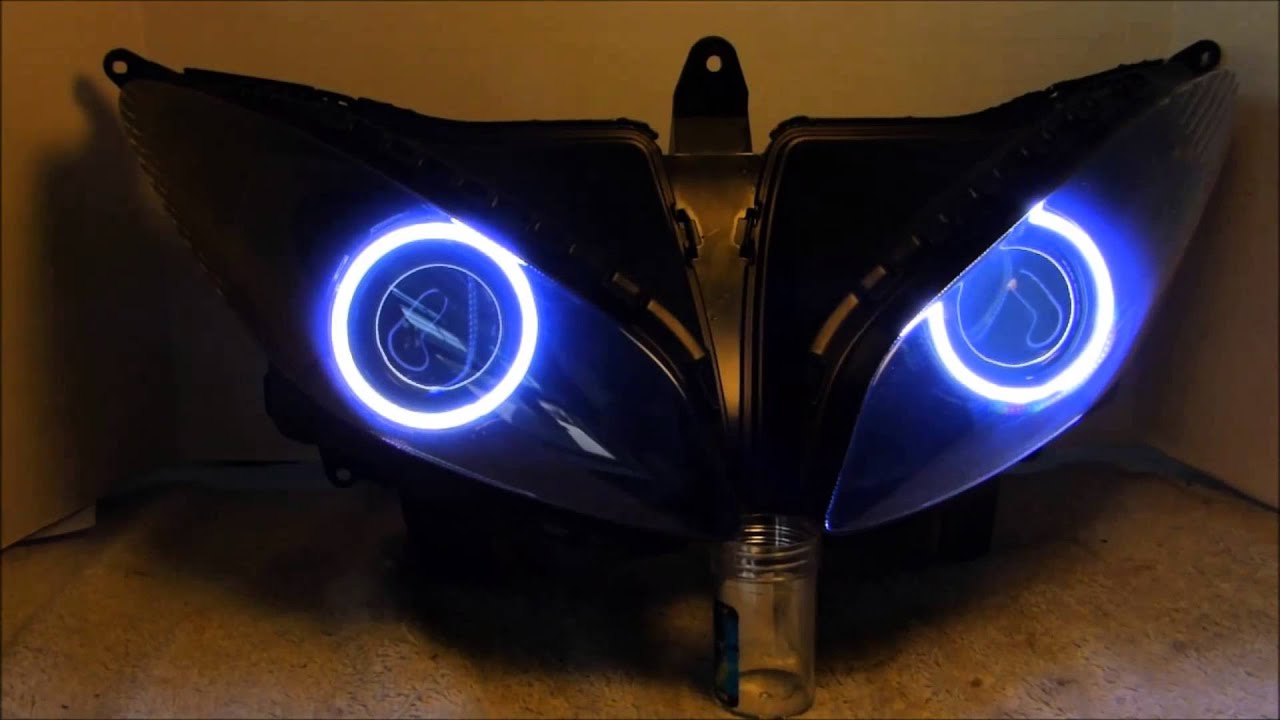 Yamaha FZ6 Projector headlights by BKMOTO.COM - YouTube