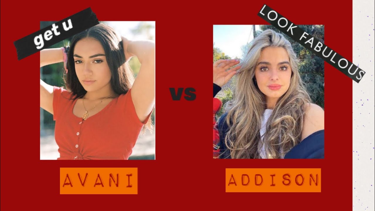 Addison Rae VS. Avani Gregg | Tiktok Compilation - YouTube