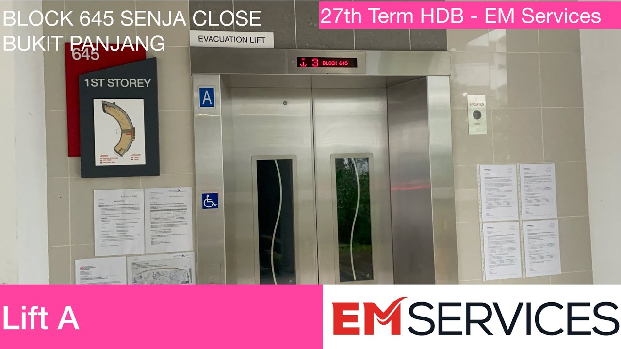 HDB Block 645 Bukit Panjang || EM Elevator - YouTube