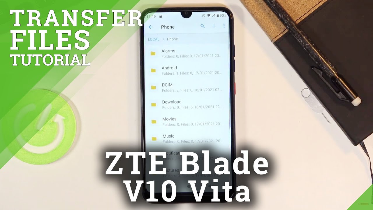 How to Move Media in ZTE Blade V10 Vita – Transfer Files - YouTube