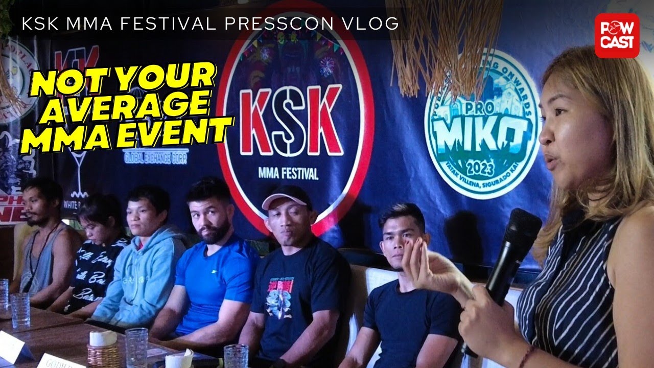 KSK MMA Festival Presscon Vlog | Not your average MMA event! - YouTube