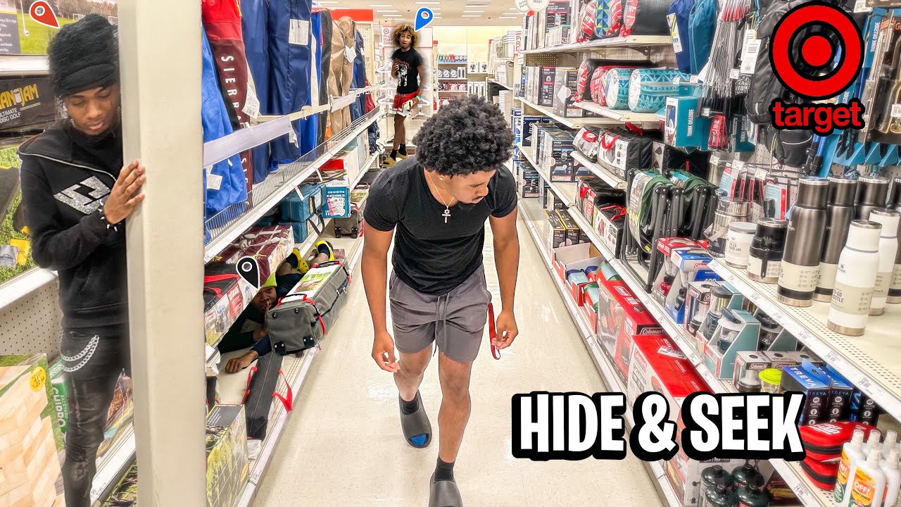 Extreme Hide And Seek In TARGET! - YouTube