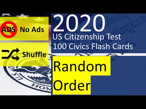 Citizenship Interview 2020 Random Order