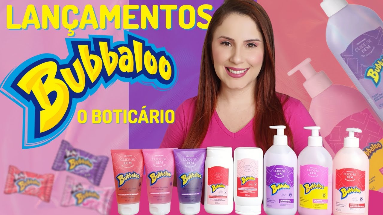 BUBBALOO CUIDE-SE BEM O BOTICÁRIO UVA, MORANGO E TUTTI FRUTTI + SHAMPOO ...