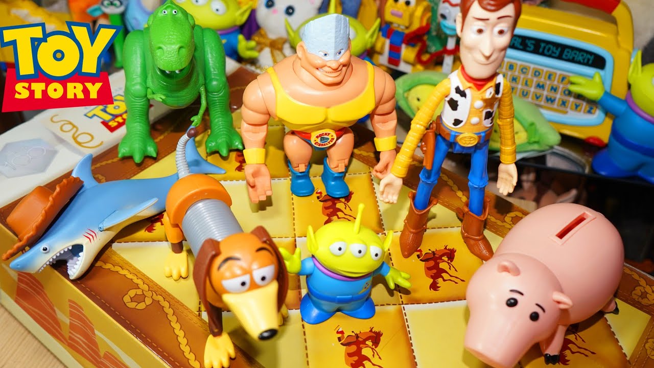 Novo Kit de 7 Bonecos na Cama do Andy 🛏 Toy Story Mattel 7" 🦈 Tubarão ...