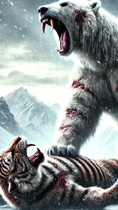Polar Bear vs. Sabertooth Tiger, Wolf, and Woolly Mammoth # ...