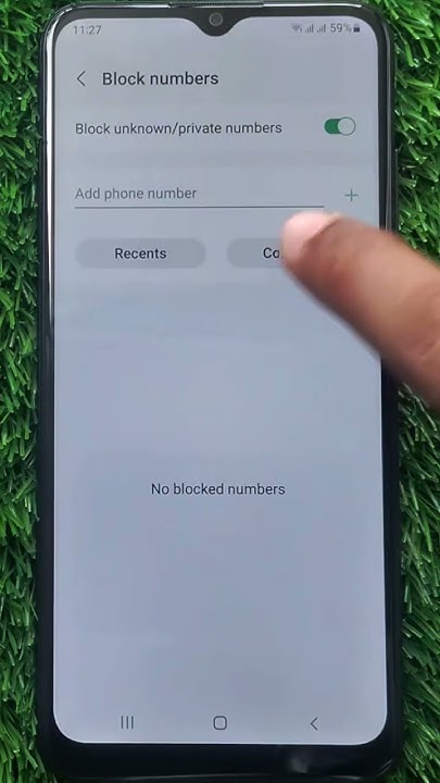 How to Block Unknown Numbers on Samsung Galaxy Phones #shorts - YouTube