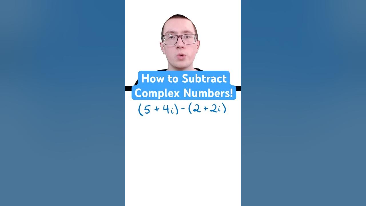 How to Subtract Complex Numbers! - YouTube