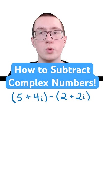 How to Subtract Complex Numbers! - YouTube