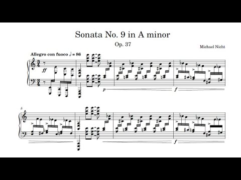 Michael Nicht - Piano Sonata No. 9 Op. 37 (audio + sheet music) - YouTube